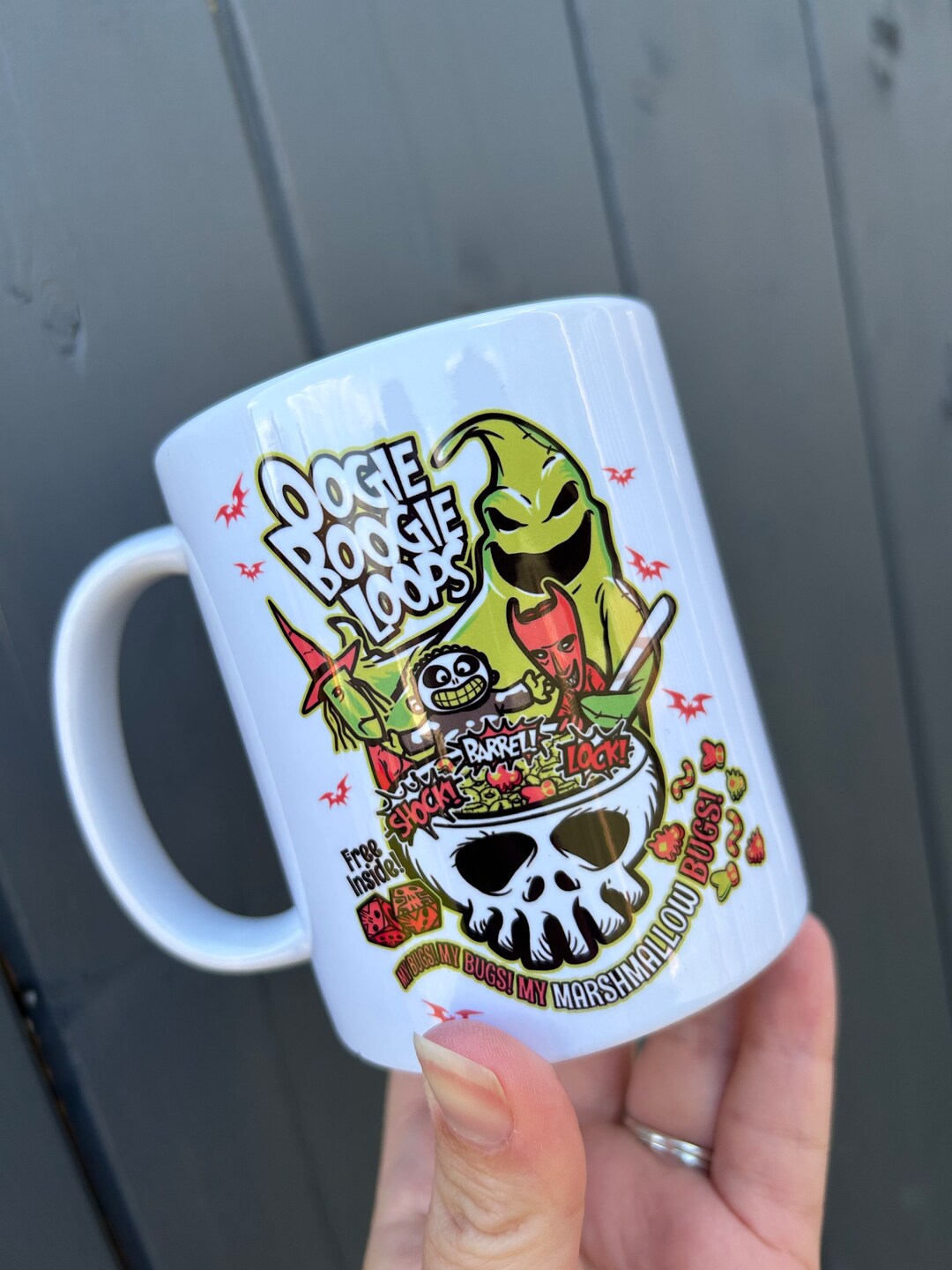 Oogie Boogie Loops Mug Nightmare Before Christmas NBC Halloween Spooky ...