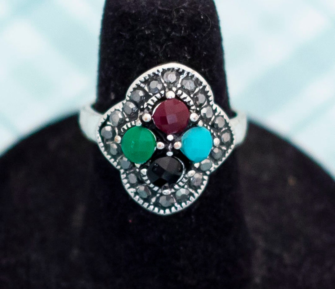 Vintage Boho Chic Ring - Size 6 - L24 - Etsy