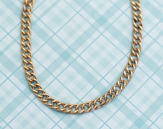 Vintage Thick Golden Chain Necklace - 32 inch, by Avo… - Gem