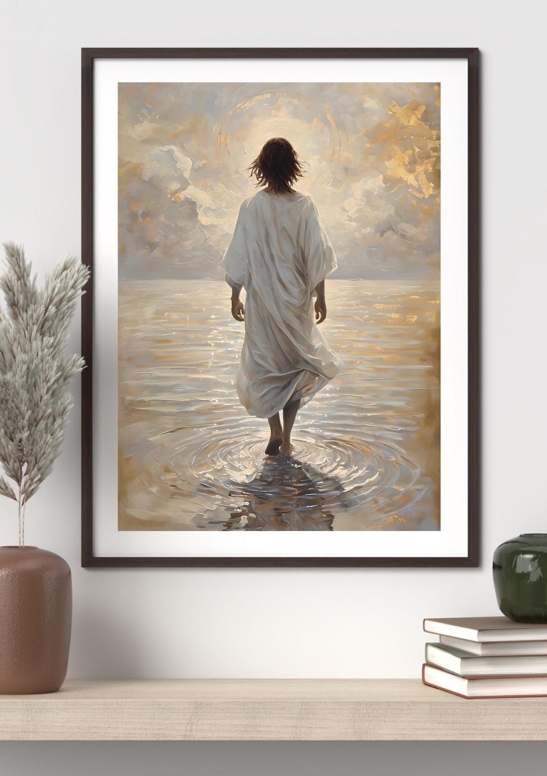 Jesus Walking on Water Printable Wall Art – Inspirational Christian ...