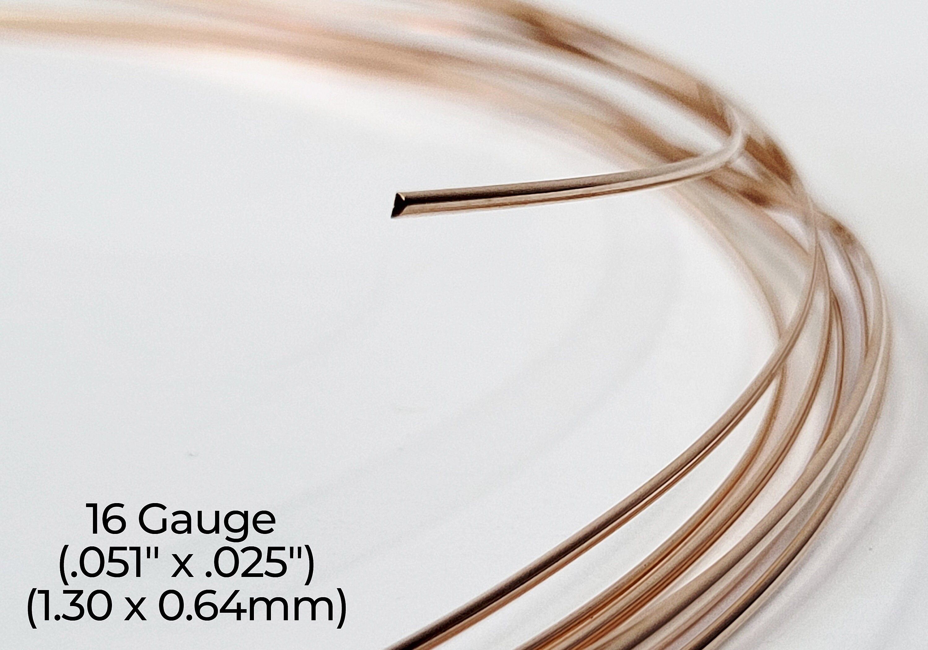 14/20 Rose Gold-filled Wire Half Round Half Hard 10 12 14 16 18 20 21 ...