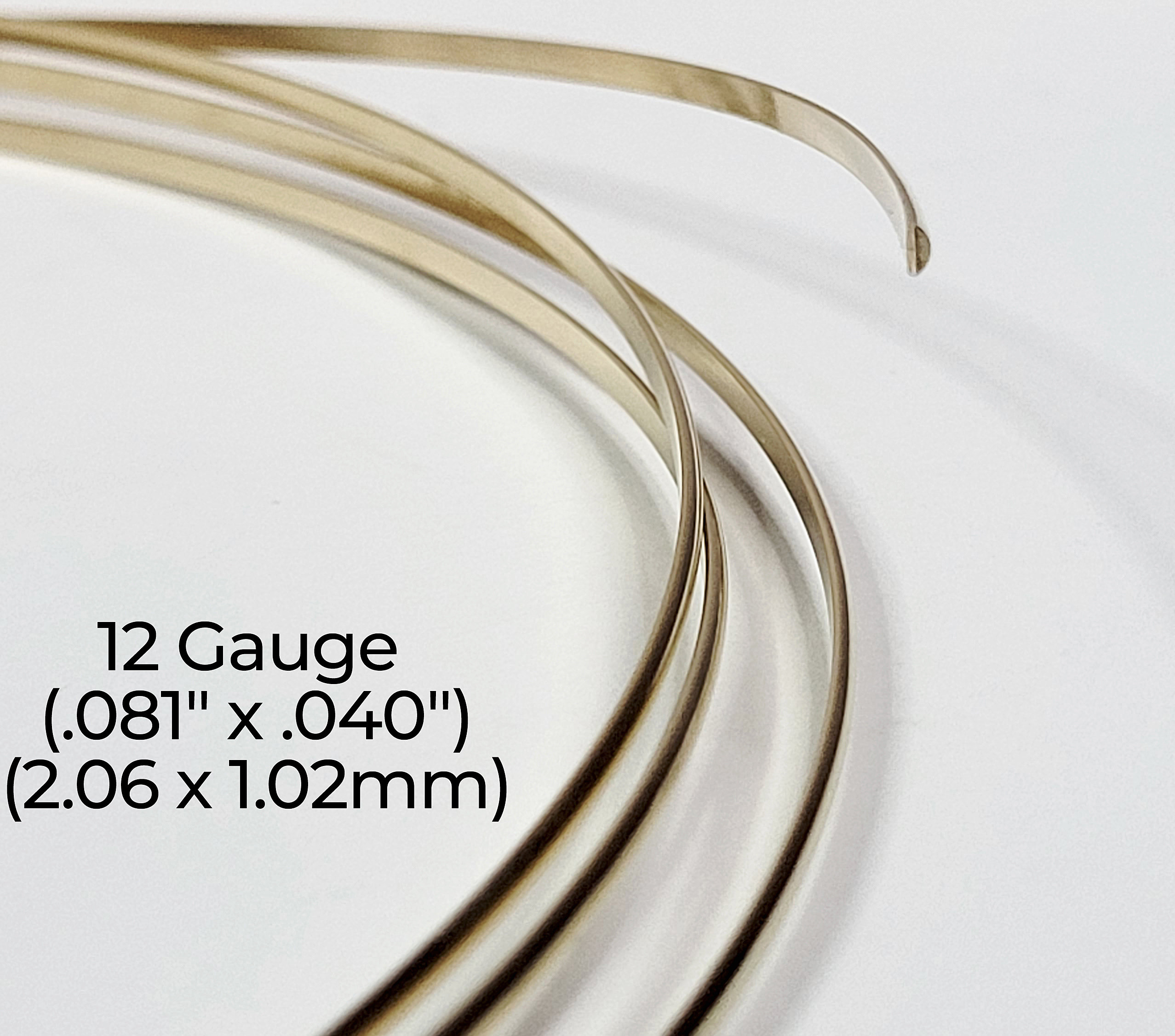 14/20 Yellow Gold-filled Wire Half Round Half Hard 10 12 - Etsy