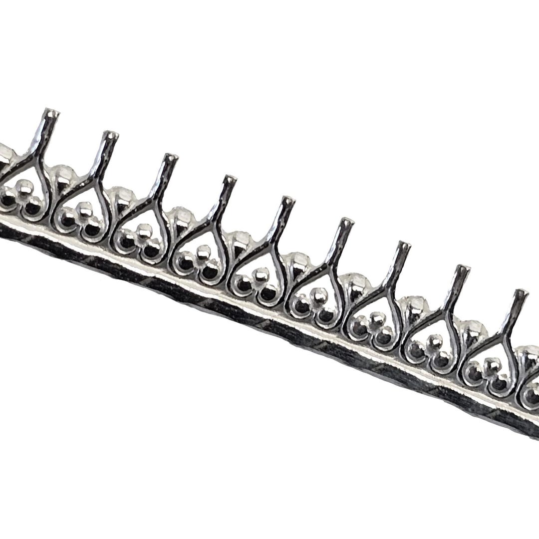 Wishbone Gallery Bezel Wire 925 Sterling Silver Flat Strip (0.220" X 0. ...