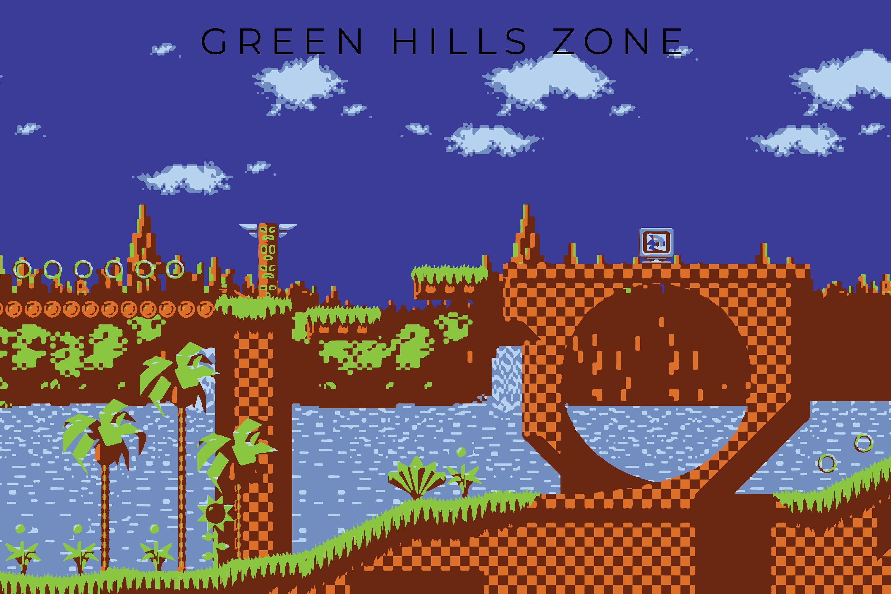Sonic Green Hill Zone Background