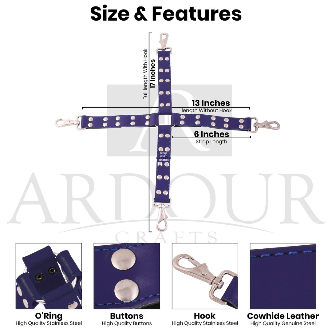 Four Way Swivel Snap Clips Bondage Hog Tie Connector and - Etsy