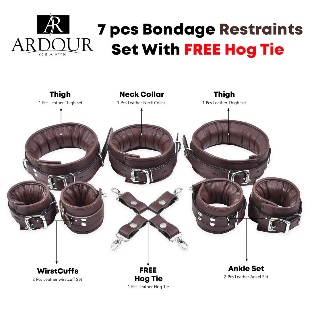 Real Leather Restraints 7 PC Harness Set for Women/ Men - Etsy Canada
