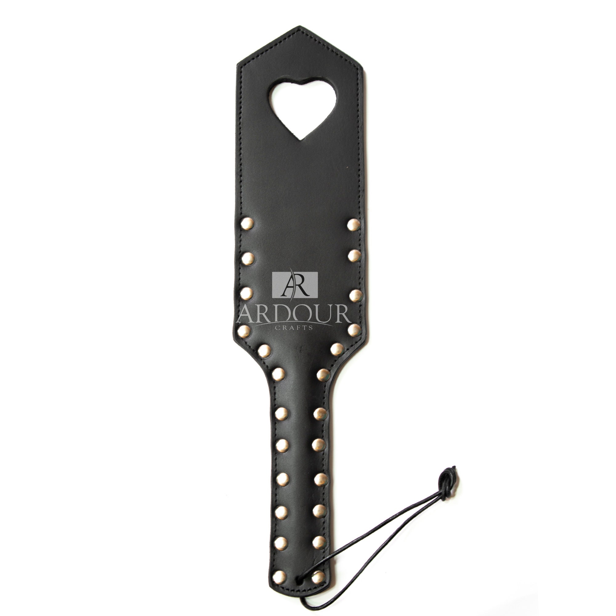 Real Leather BDSM Spanking Paddle Heart Shape BDSM Paddle Real - Etsy