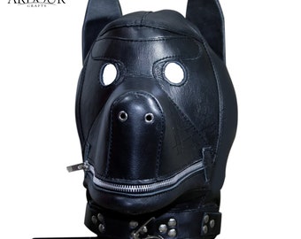 Leather Dog Mask | Etsy