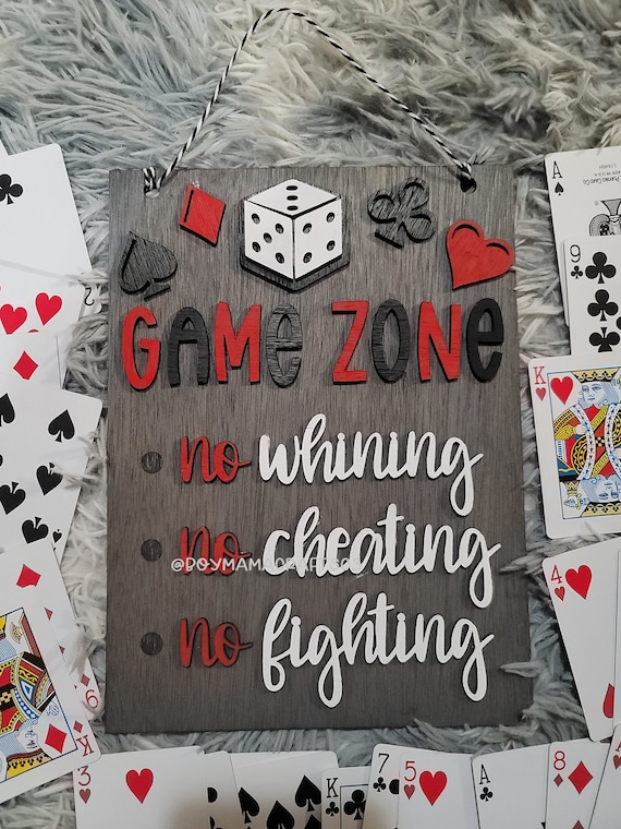 Game Zone Sign SVG File Glowforge Laser Cut Files Ready to - Etsy