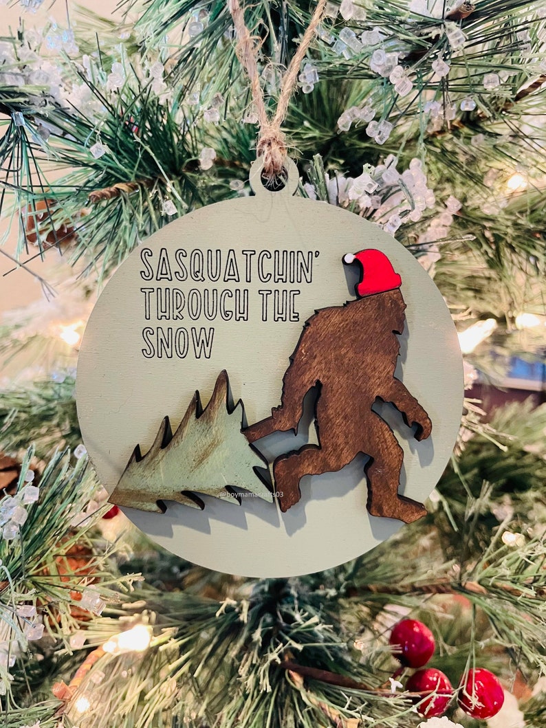 Sasquatch Ornaments (2021 Edition) SVG, Glowforge, Laser Cut Files ...