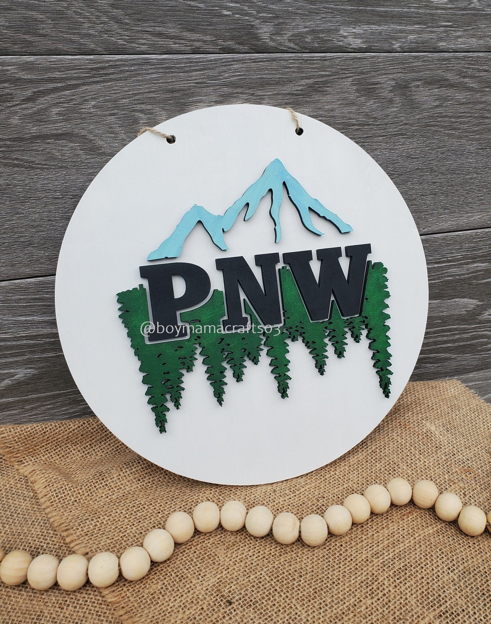 PNW Sign SVG Glowforge Laser Cut Files Door Hanger Layered - Etsy