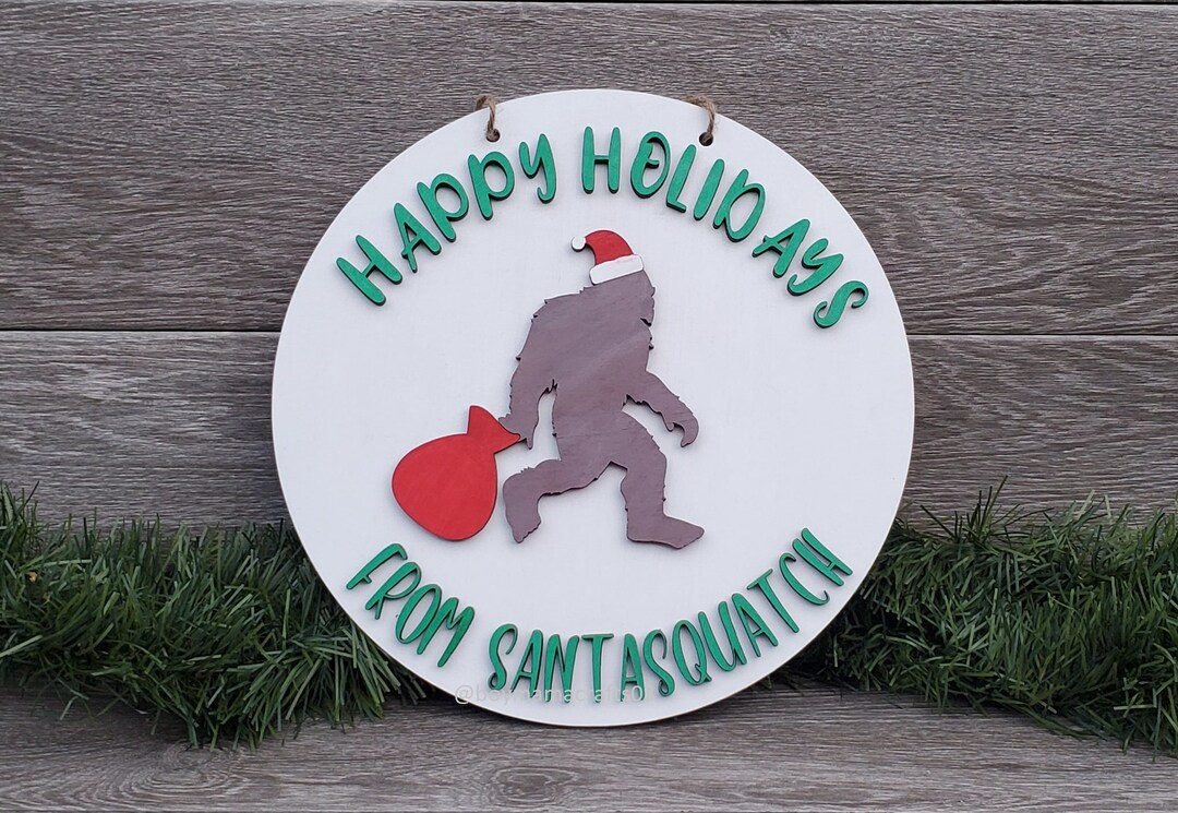 Santasquatch SVG File, Glowforge Ready to Cut, Laser Cut Files ...