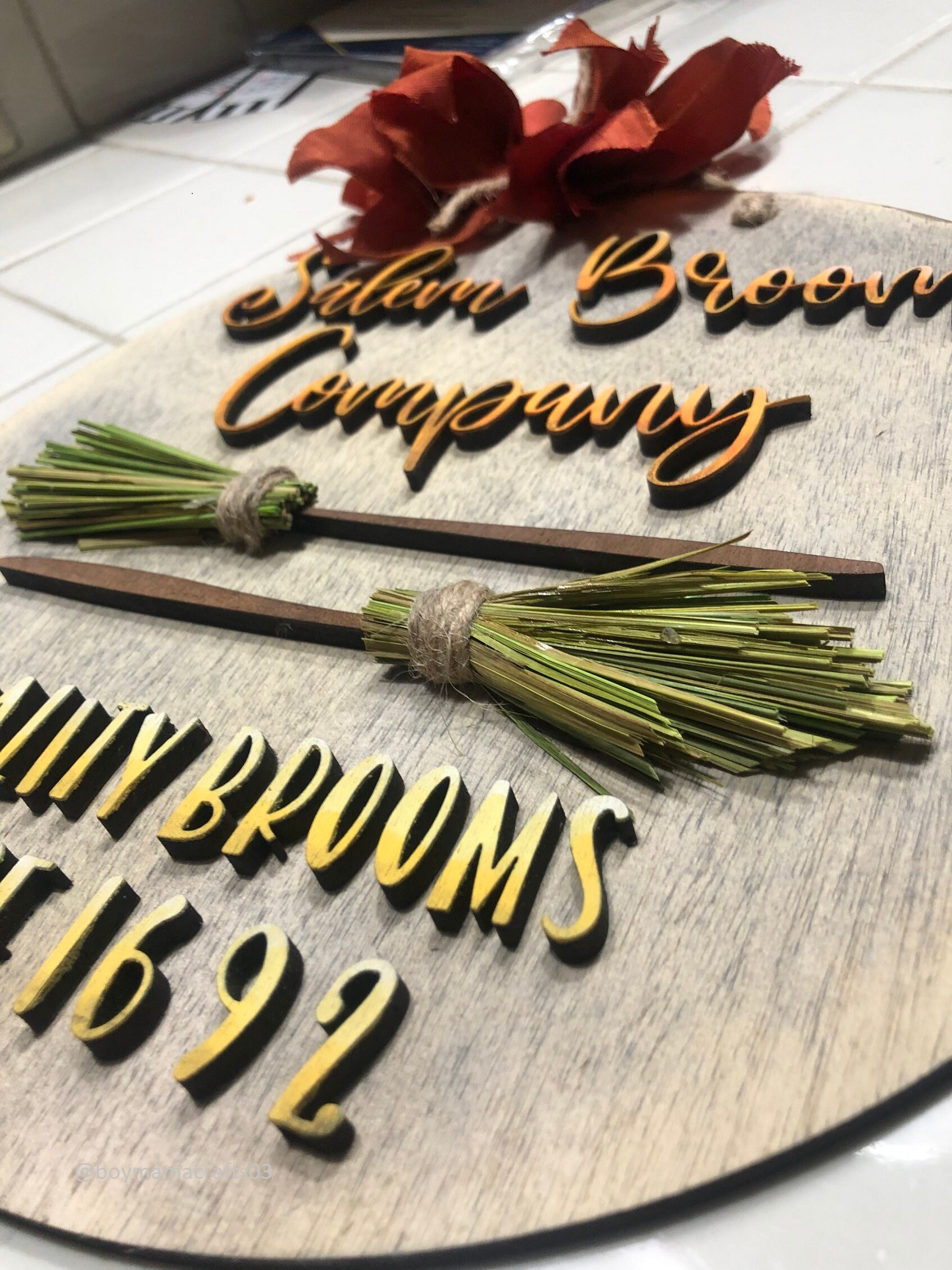 Salem Broom Company SVG File, Halloween, Witches, Glowforge, Laser Cut ...