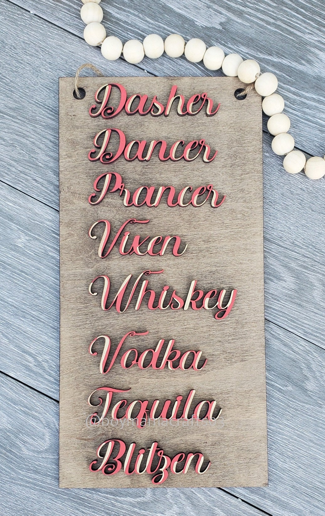 Reindeer/alcohol SVG File, Glowforge, Laser Cut Files, Christmas Signs ...