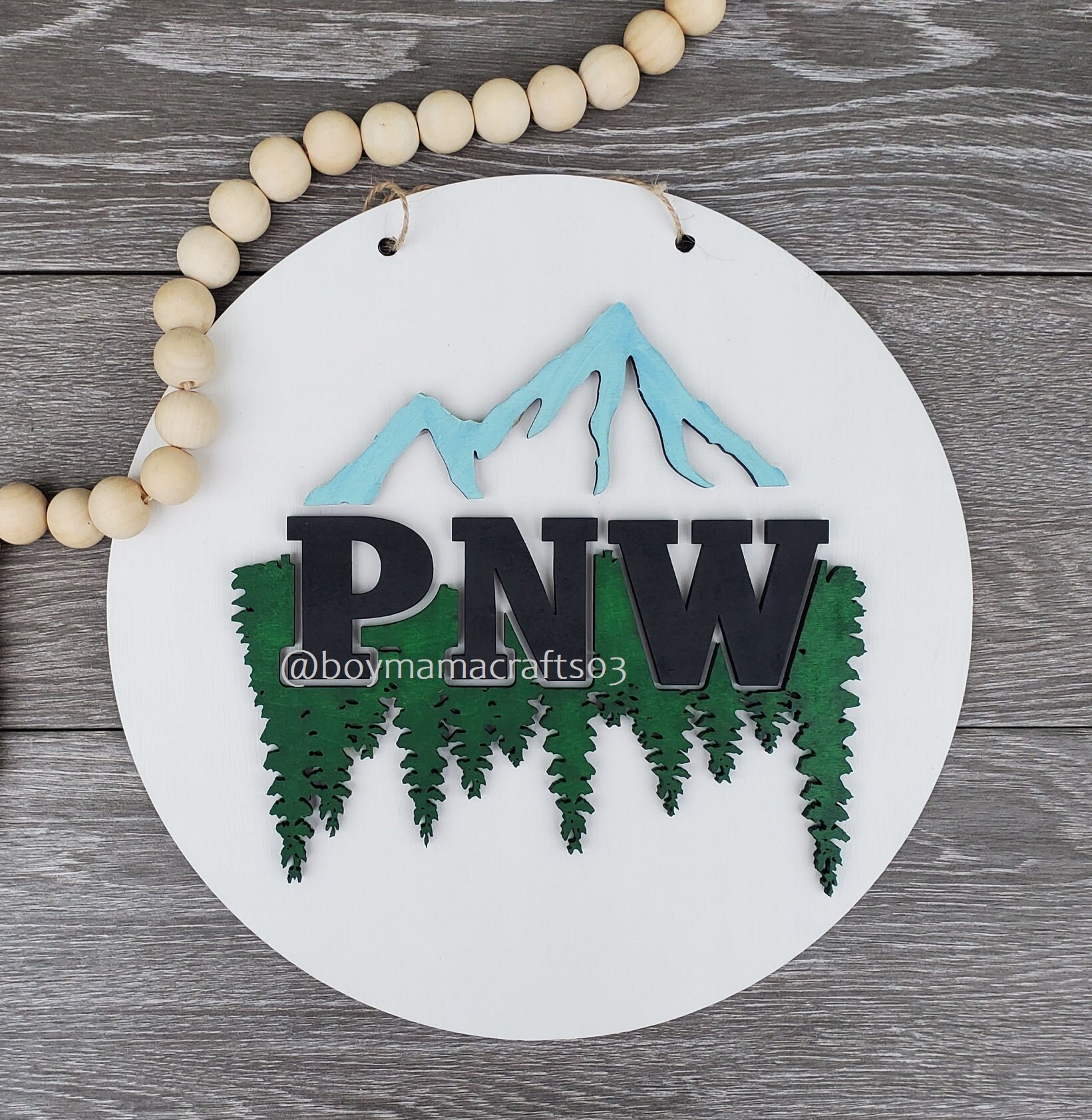 PNW Sign SVG Glowforge Laser Cut Files Door Hanger Layered - Etsy