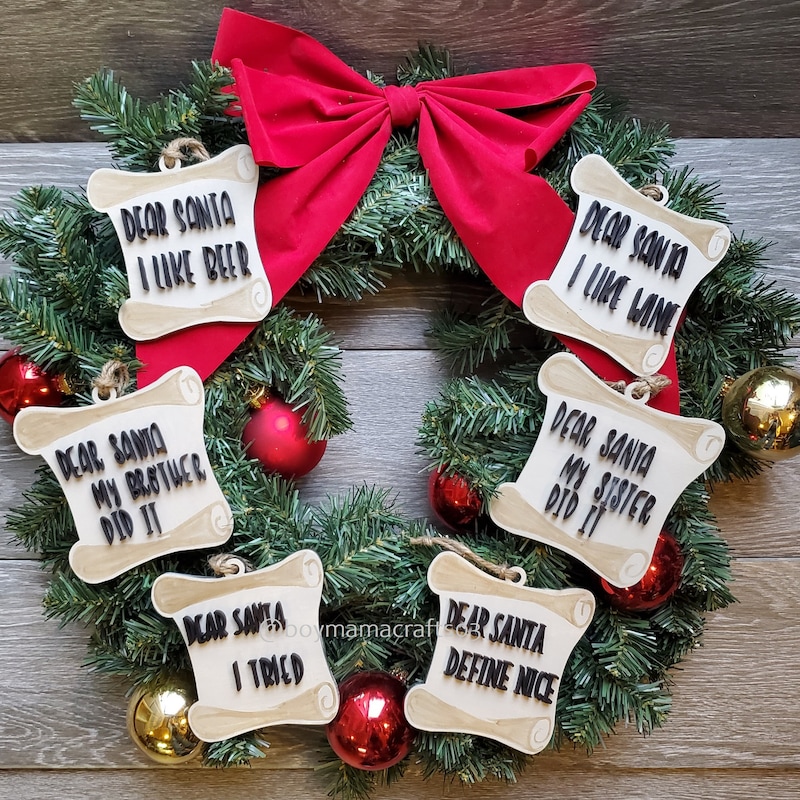 Dear Santa Ornament - Etsy