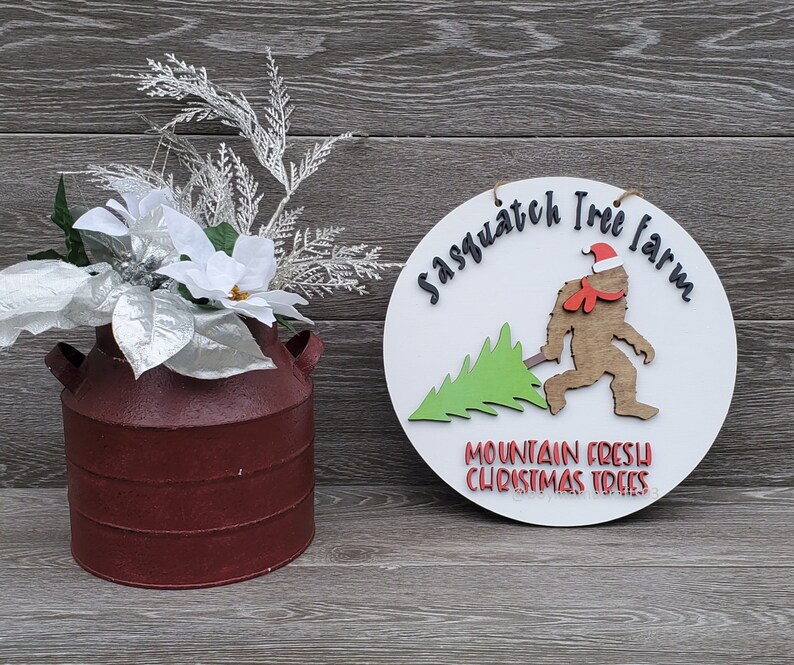 Sasquatch Tree Farm SVG File, Glowforge Ready to Cut, Laser Cut Files ...