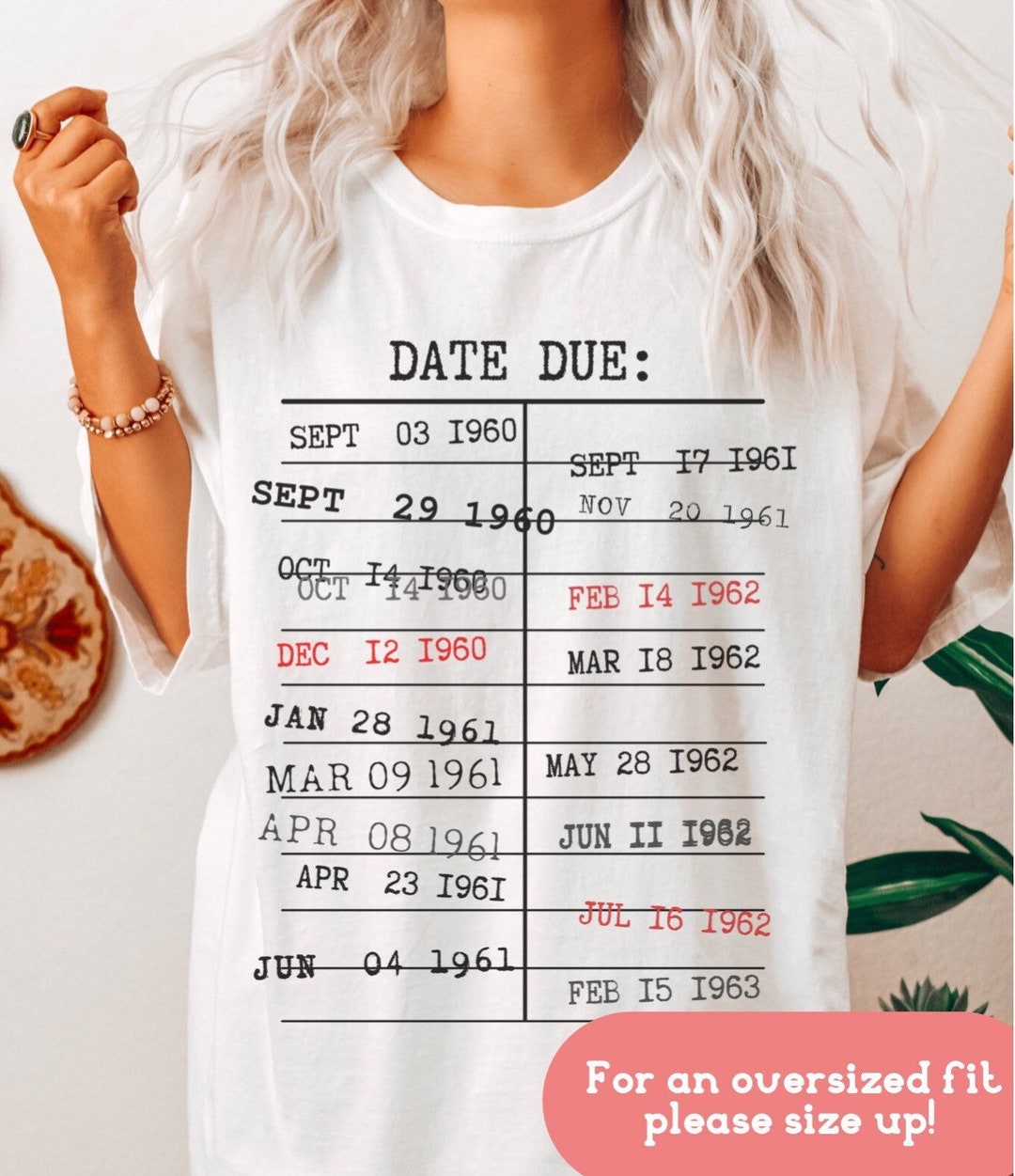 Vintage Library Due Date Card Tshirt, Bookish Apparel, Librarian Gift ...