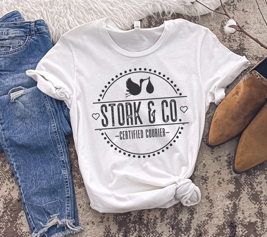 Stork and Co Certified Courier Tshirt, OB Nurse Gift, Present for ...