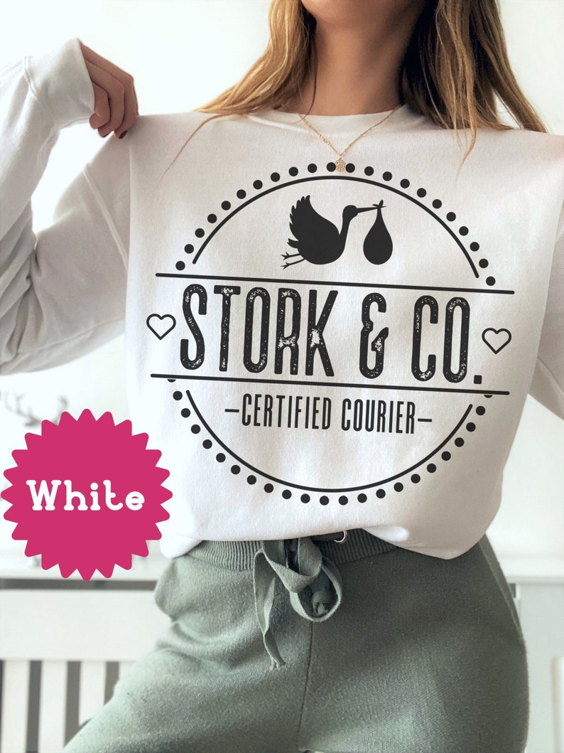 Stork and Co Certified Courier Sweatshirt, OB Nurse Gift, Present for ...