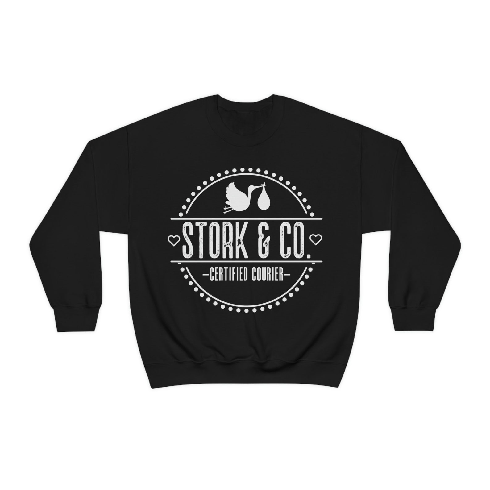 Stork and Co Certified Courier Sweatshirt, OB Nurse Gift, Present for ...