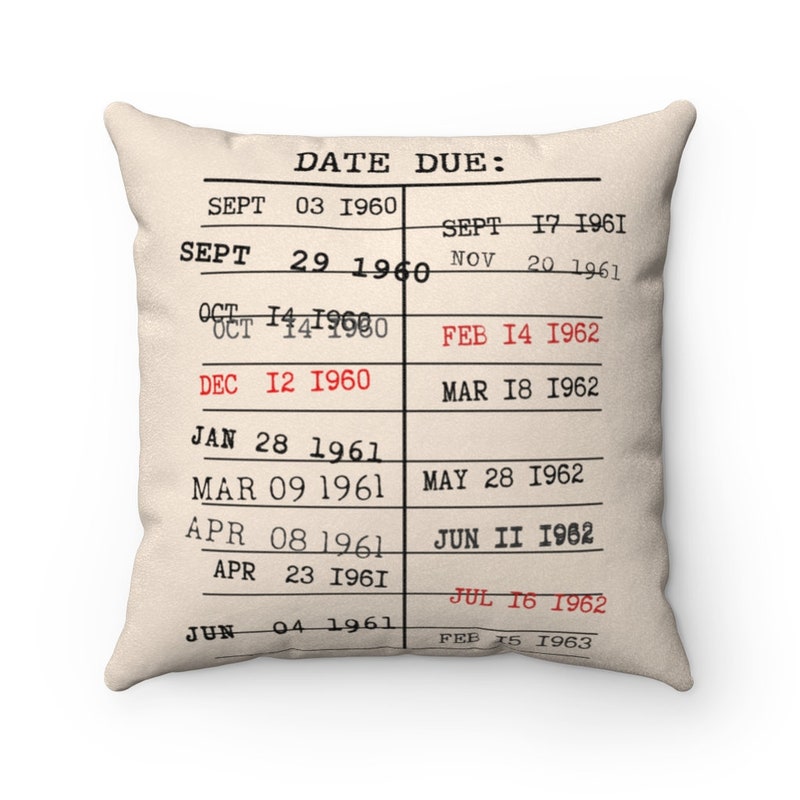 Library Pillow - Etsy