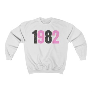 1982 Birthday Sweatshirt, 80s Baby Sweater, Millennial Gift for Her ...