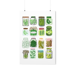 PHYSICAL PRINT Pickle Lover Premium Matte Vertical Posters - Etsy