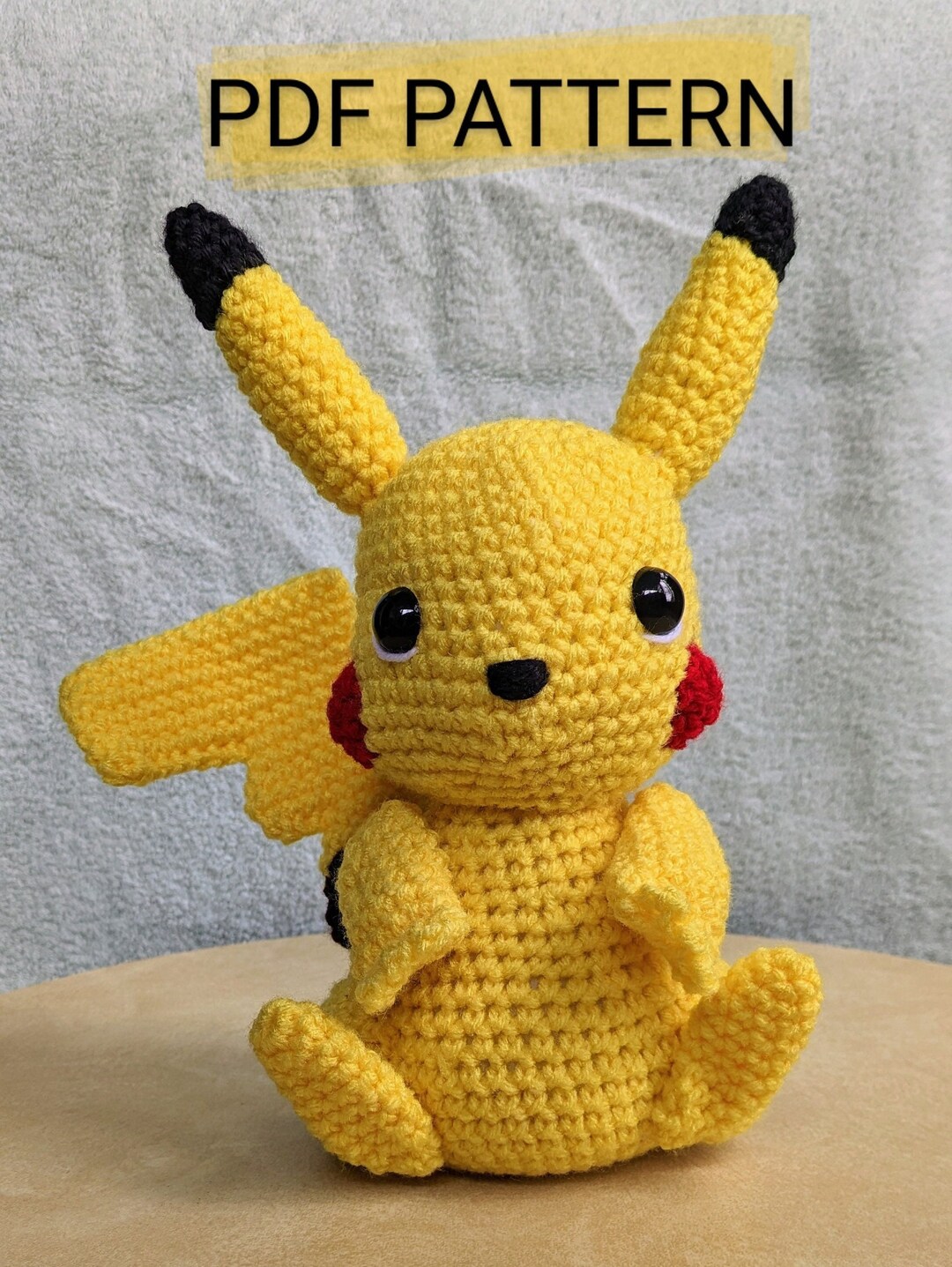 Pikachu Amigurumi Crochet Pattern - Etsy