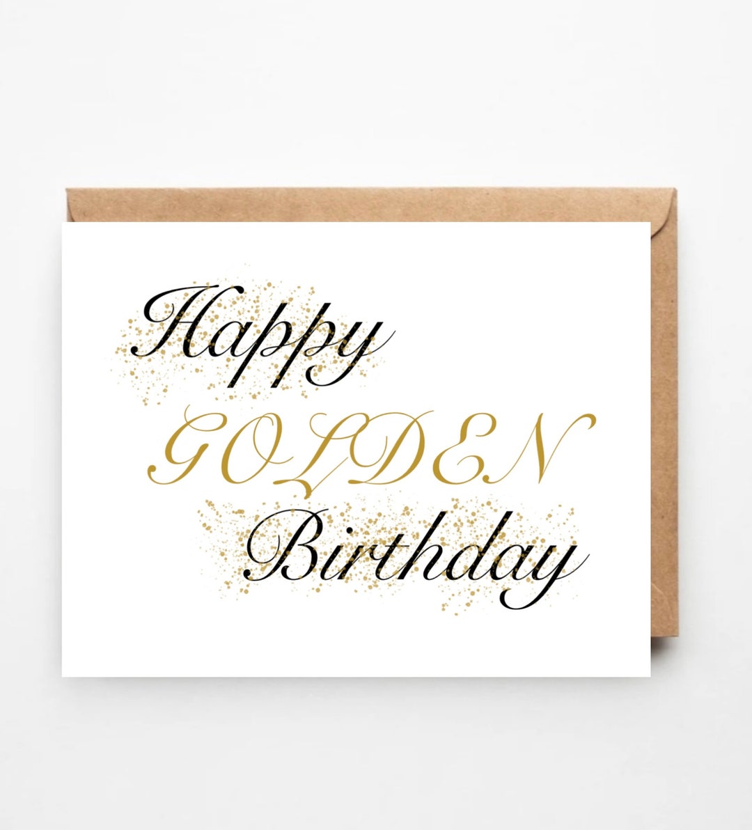 Golden Birthday Card | Golden Birthday | Happy Golden Birthday | Golden ...