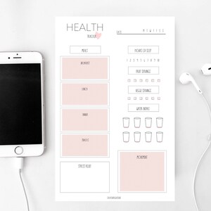 Health Tracker Notepad | Workout Tracker| Habit Tracker | Nutrition ...