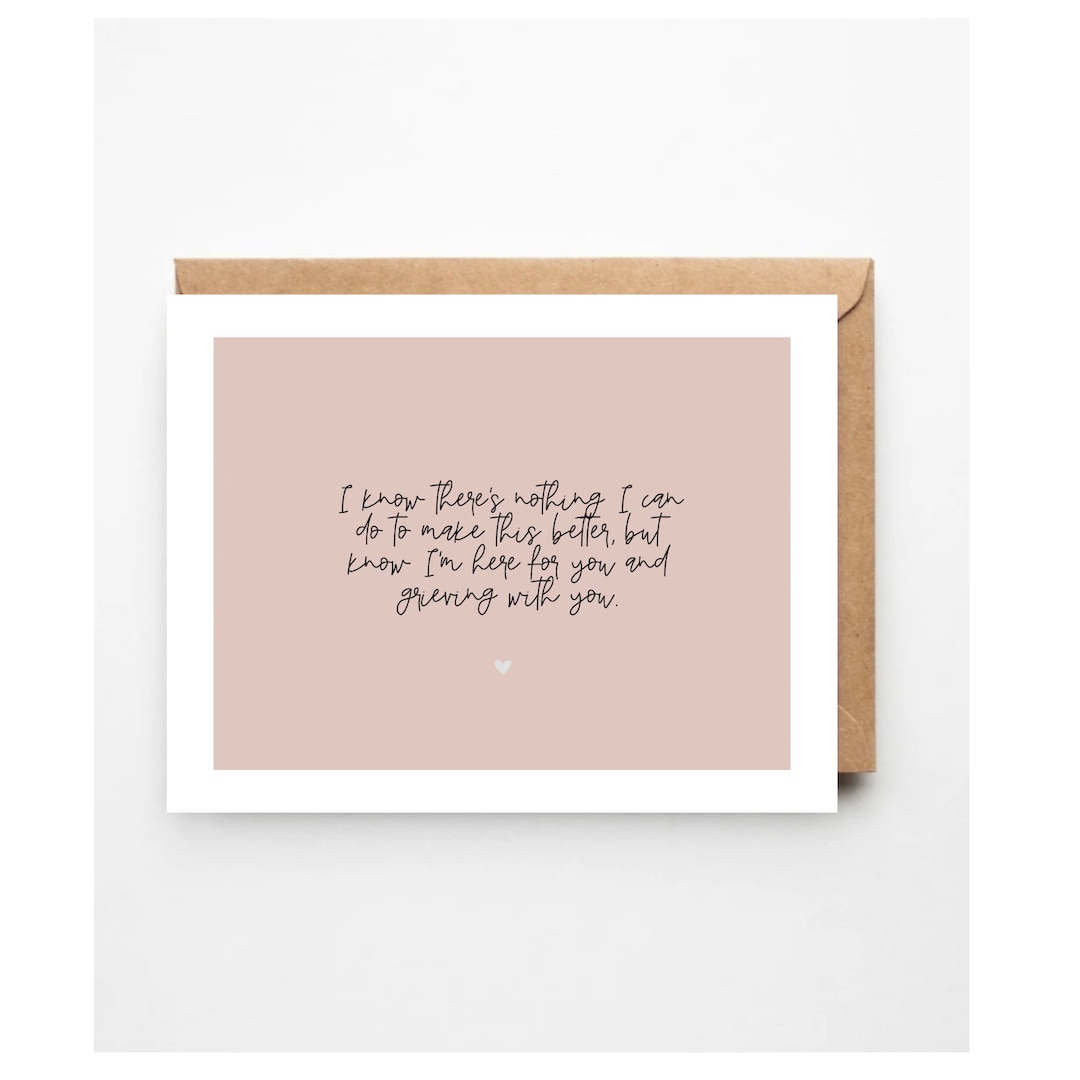 Grief Card | Greeting Card L Sympathy Card | Sympathy | Loss of Loved ...