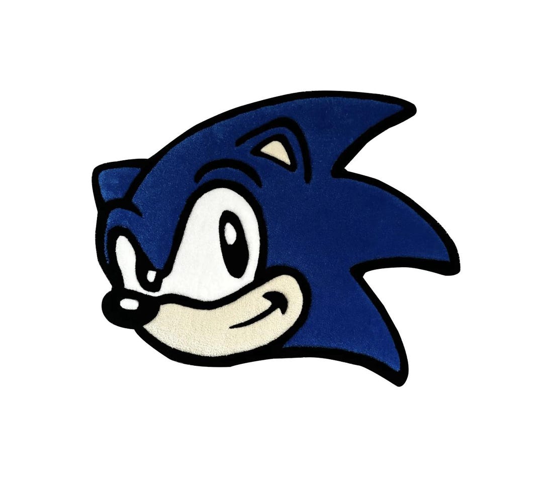Handmade Sonic Head Rug - Etsy