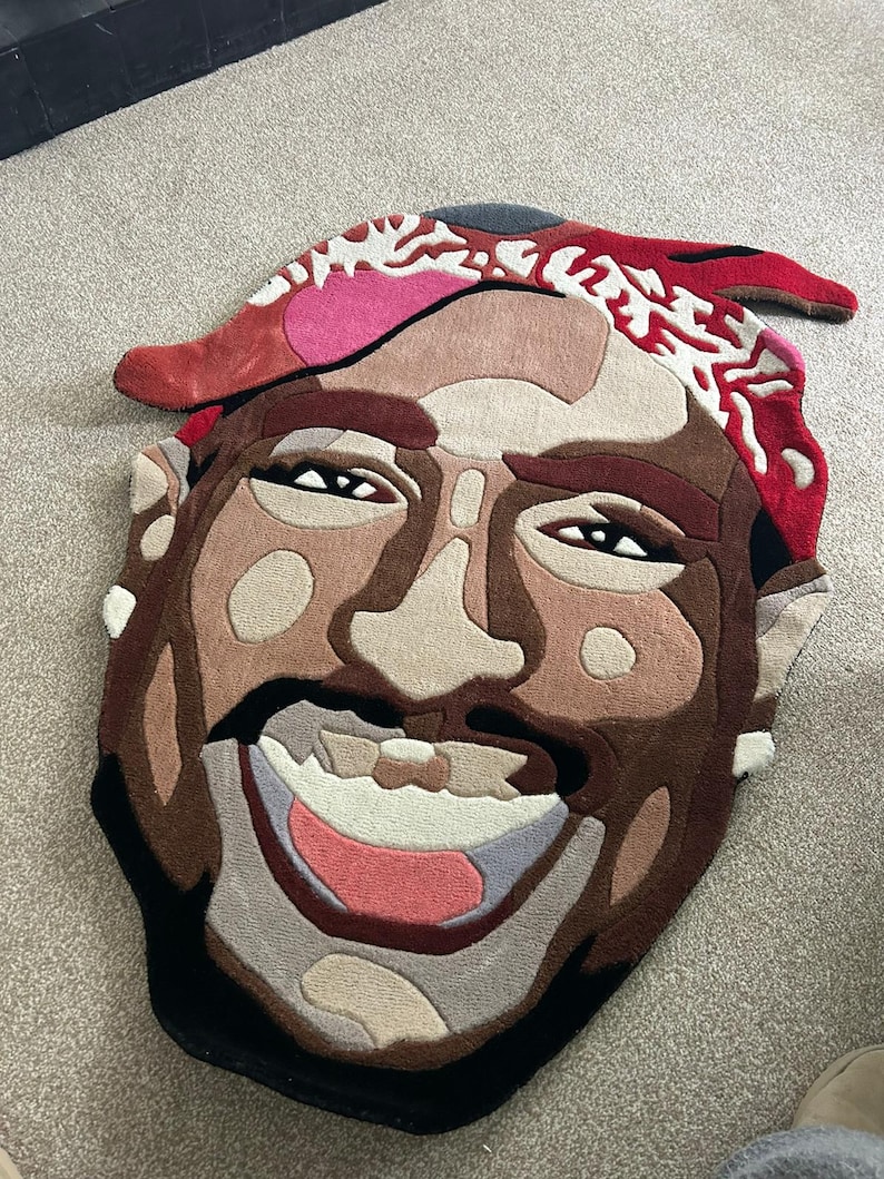 Custom Rug Tufted Tupac Portrait - Etsy