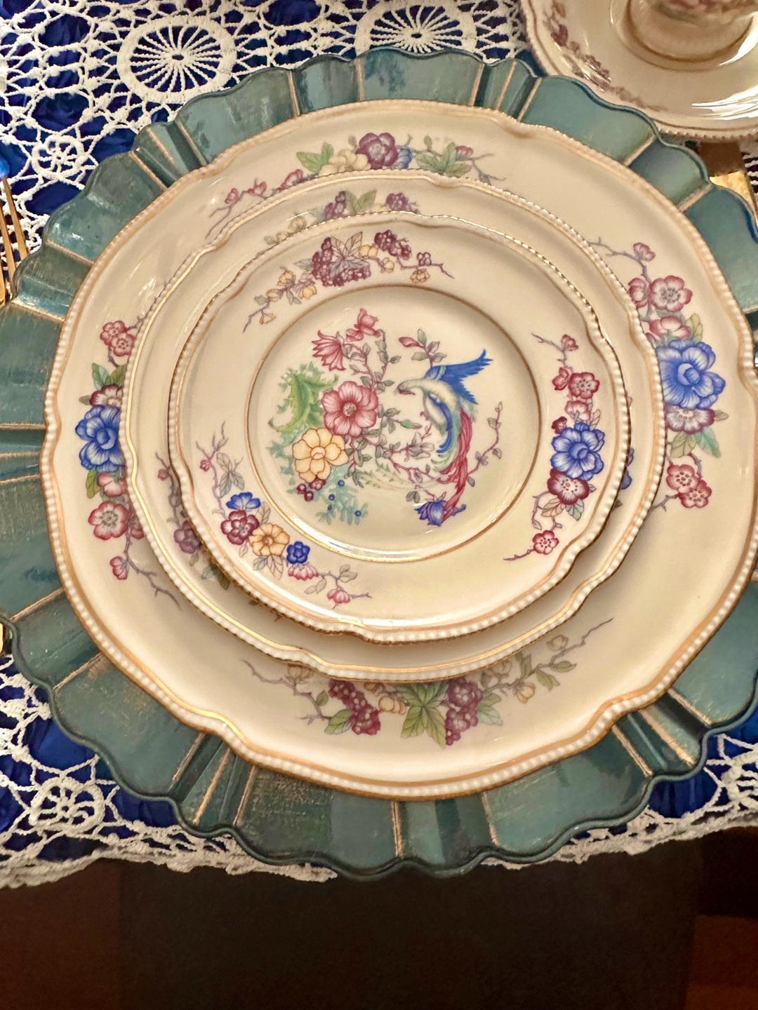 Very Rare 22 Pc Phoenix China by Castelton Set Includes 4 Dinner, Salad ...