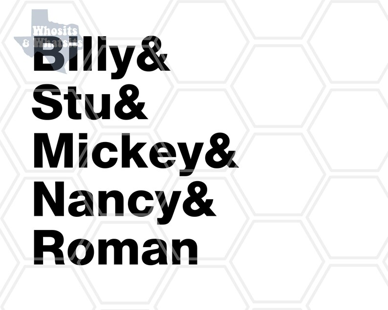 Scream Killer Names List | Cut File for Silhouette / Cricut ...