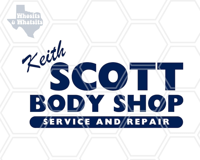Keith Scott Body Shop Design | Cut File for Silhouette / Cricut® | Logo ...