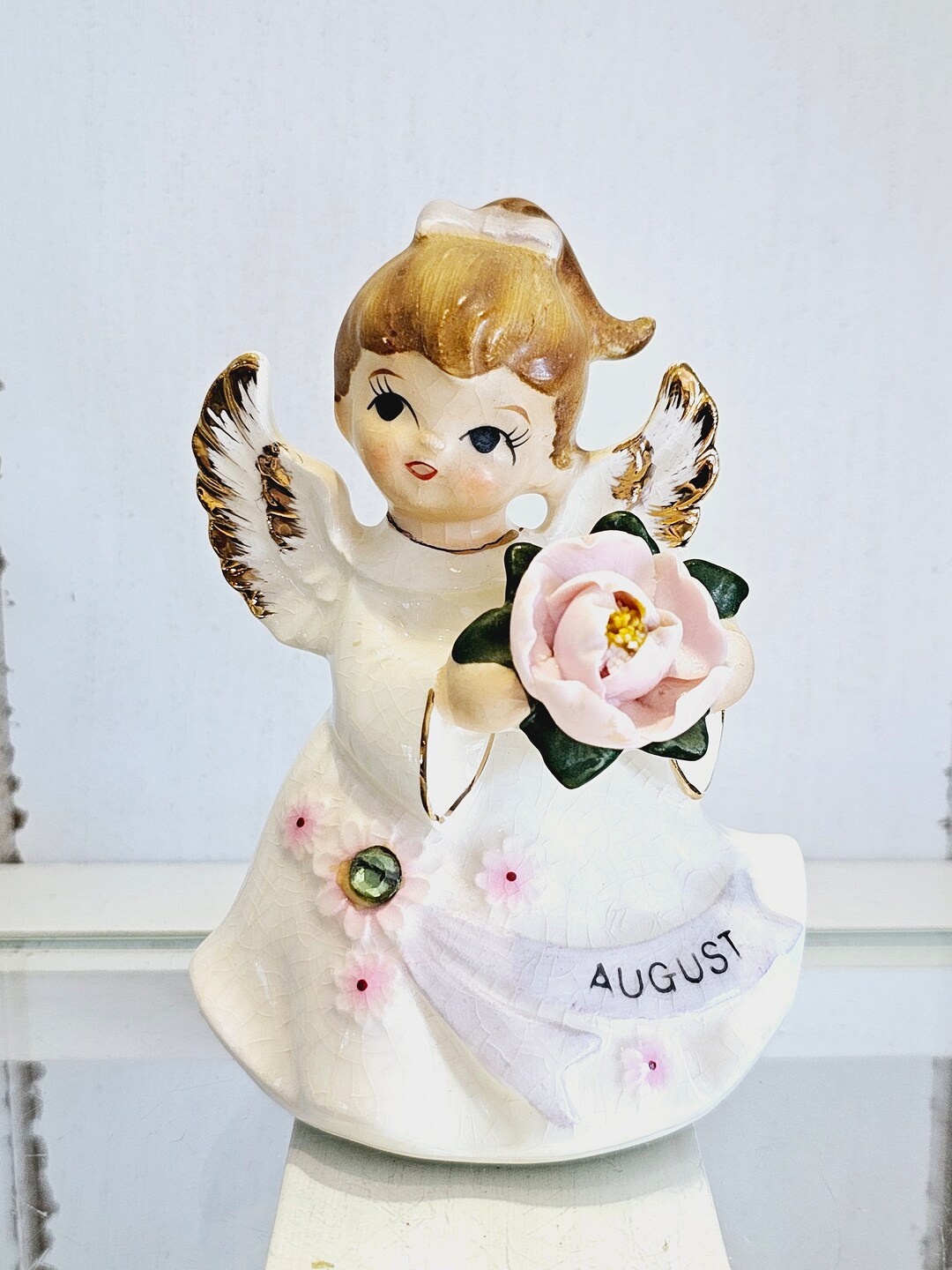 Lefton August Angel Vintage Birthday Angel Birthday Angel - Etsy