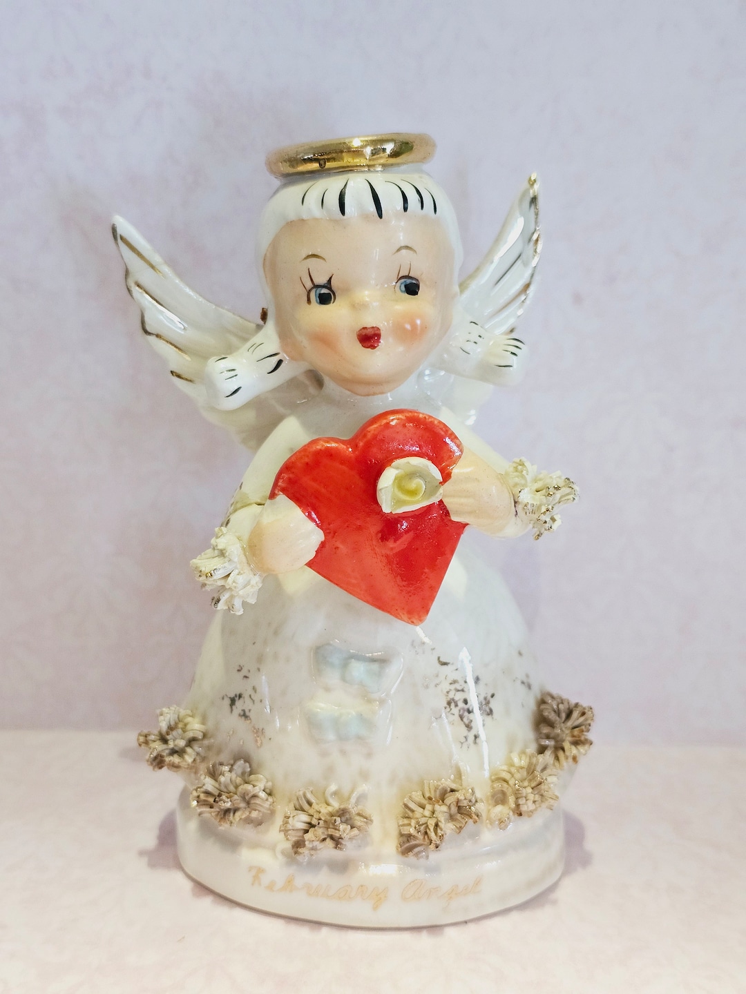 RARE Artmark February Angel, February Angel, Birthday Angel, Napco ...