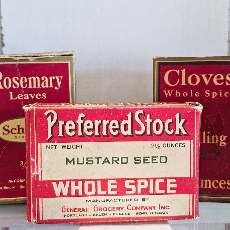 Vintage Spice Tins - Etsy Vintage Spice Tins - Etsy