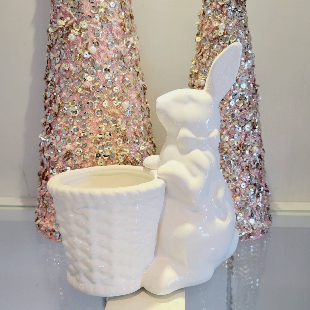 Vintage Bunny Planter, Bunny Planter, Vintage Easter, Vintage Decor ...