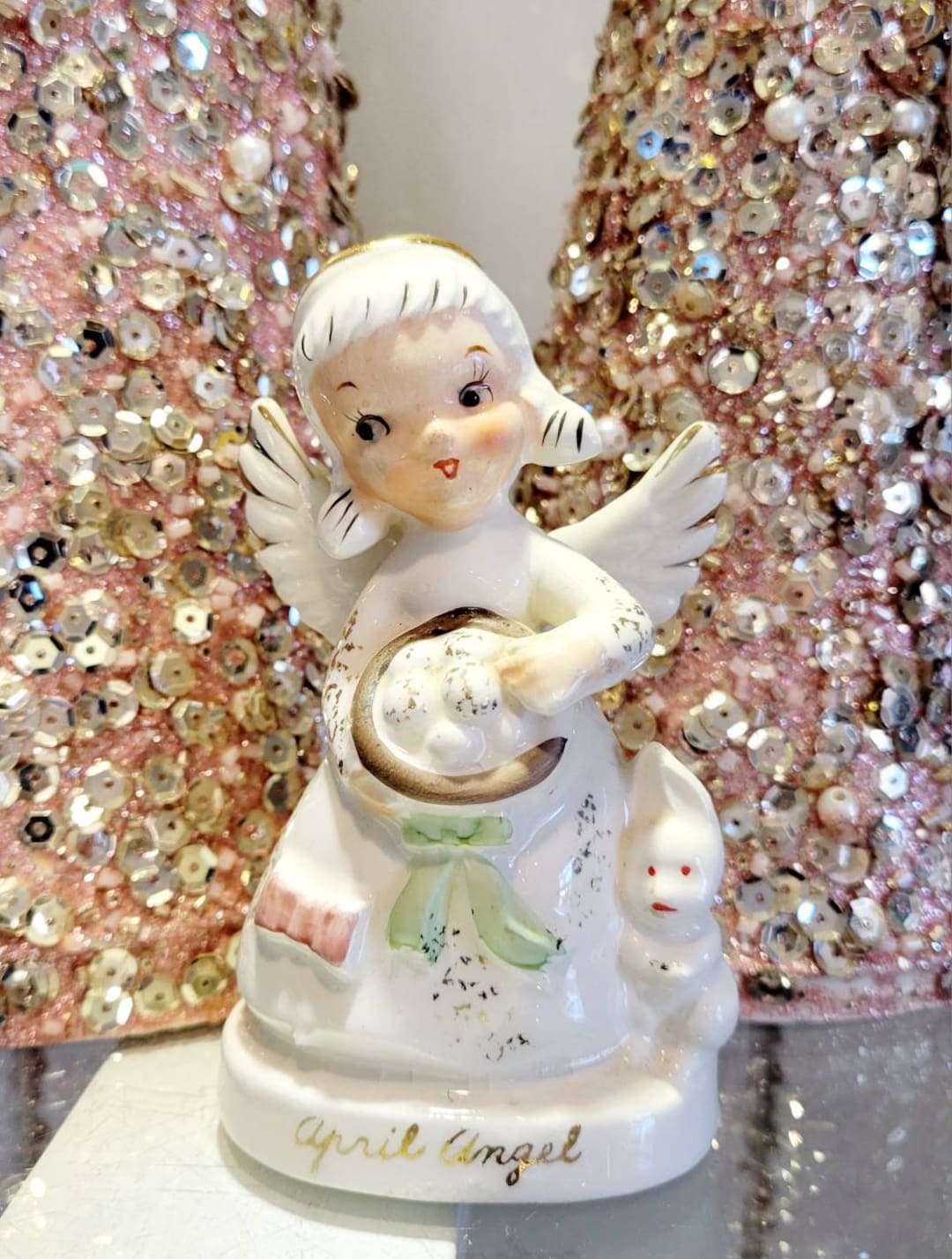 Napco April Angel, Easter Angel, Lefton April Angel, Vintage Decor ...