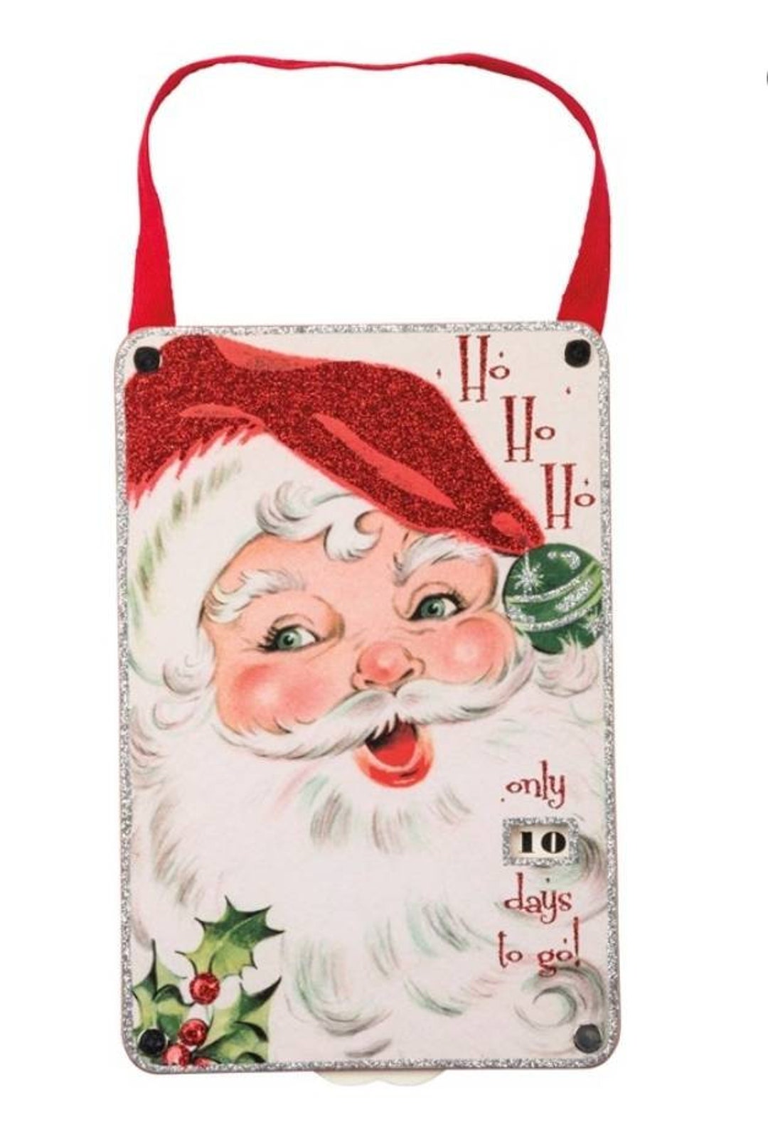 Vintage Christmas Count Down Christmas Wall Calendar - Etsy