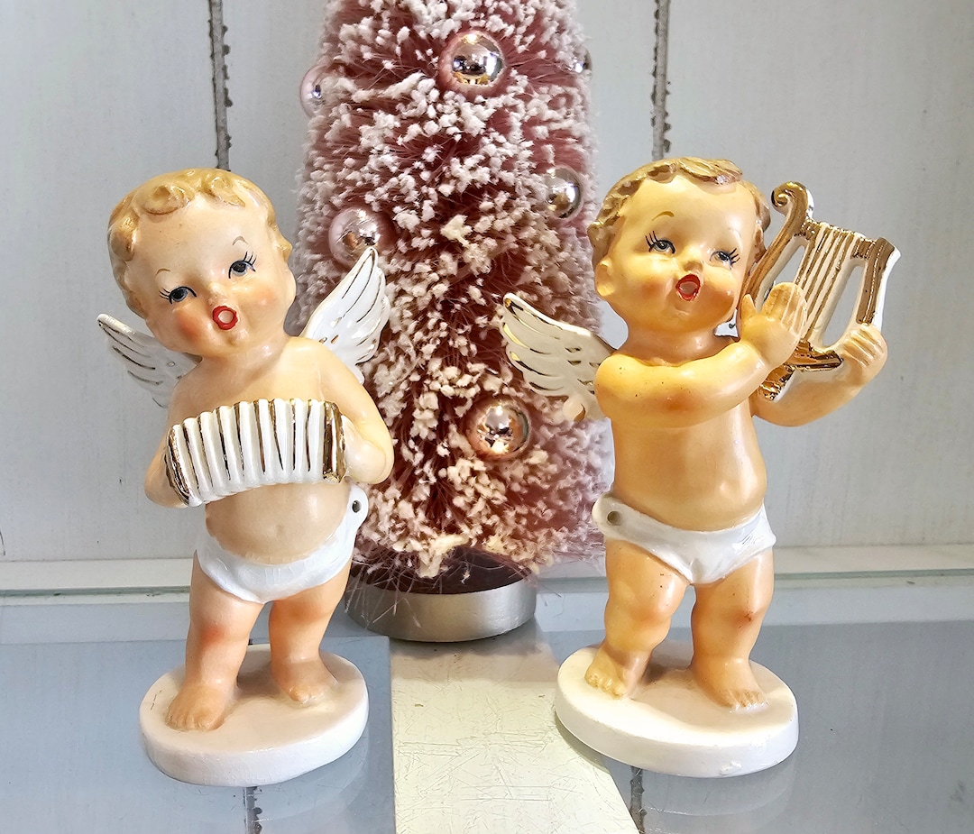 Napco Angel Set, Napco Angel, Vintage Angel, Vintage Decor, Christmas ...