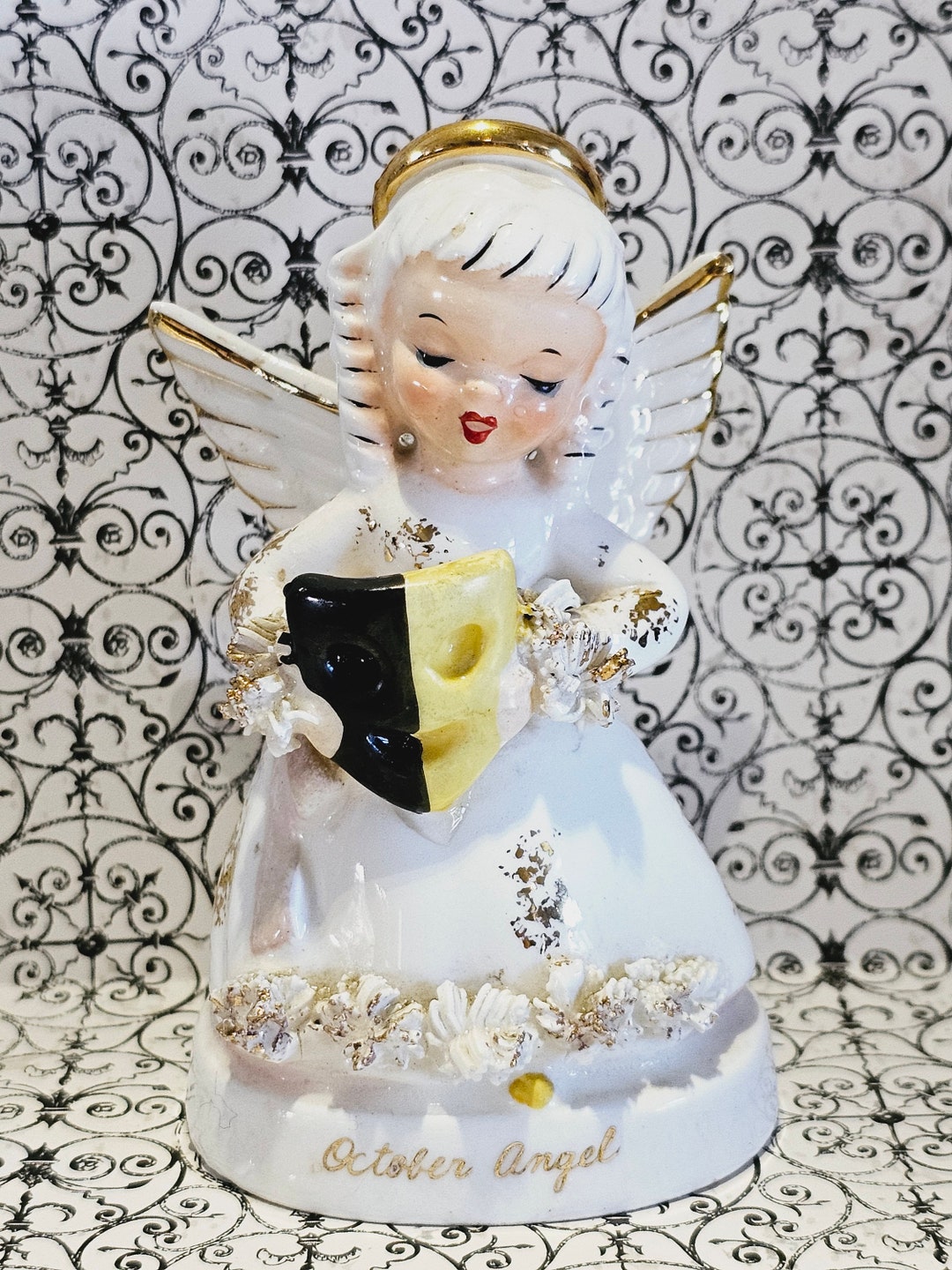 Napco October Angel October Angel Birthday Angel Vintage Etsy