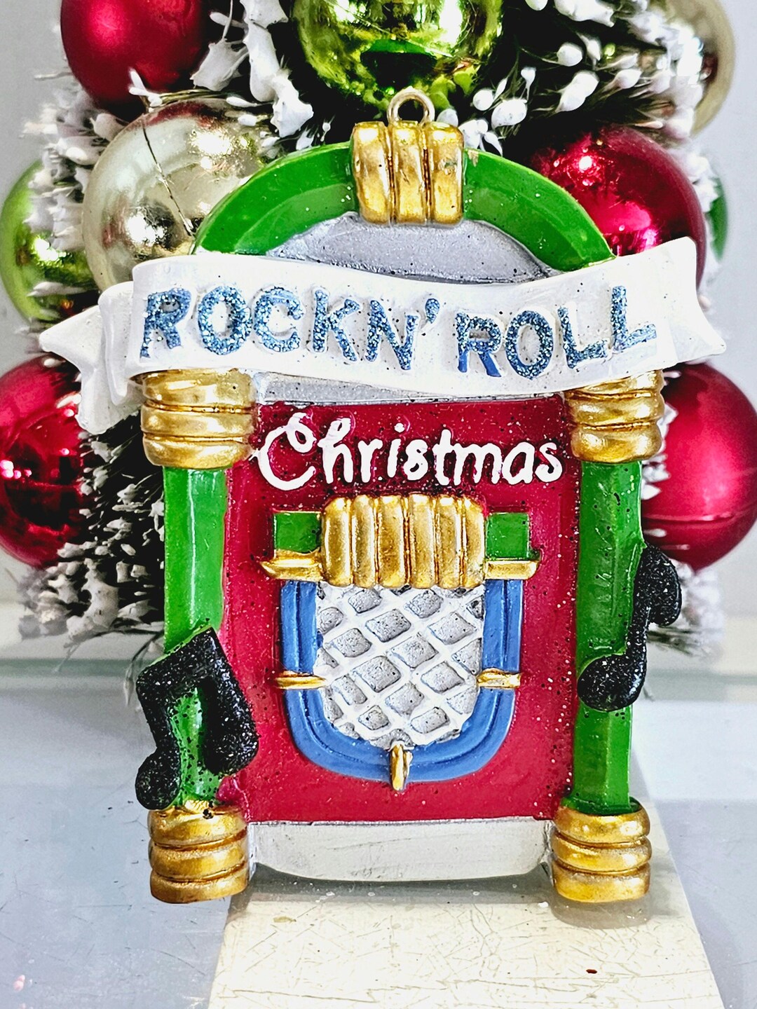 Retro Jukebox Ornament, Vintage Christmas Decor, Christmas Decor ...