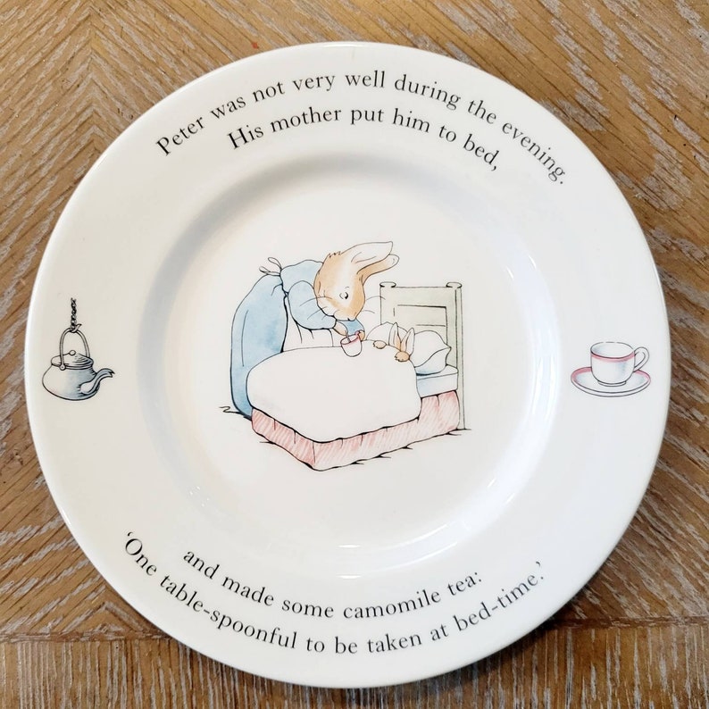 Peter Rabbit Plate Vintage Easter Decoration Easter - Etsy
