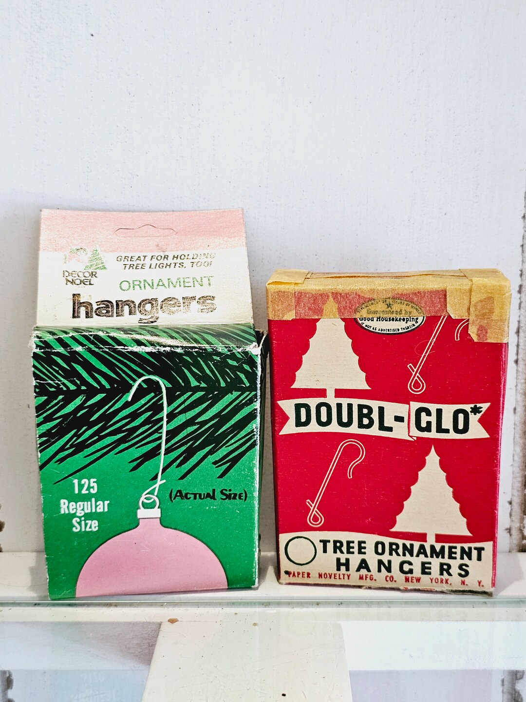 Doubl Glo Boxes, Vintage Christmas Box, Vintage Christmas Hanger Box ...