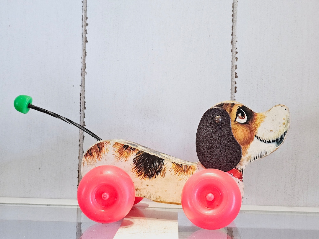Vintage Fisher Price Dog, Fisher Price Dog, Vintage Toy, Vintage Pull ...
