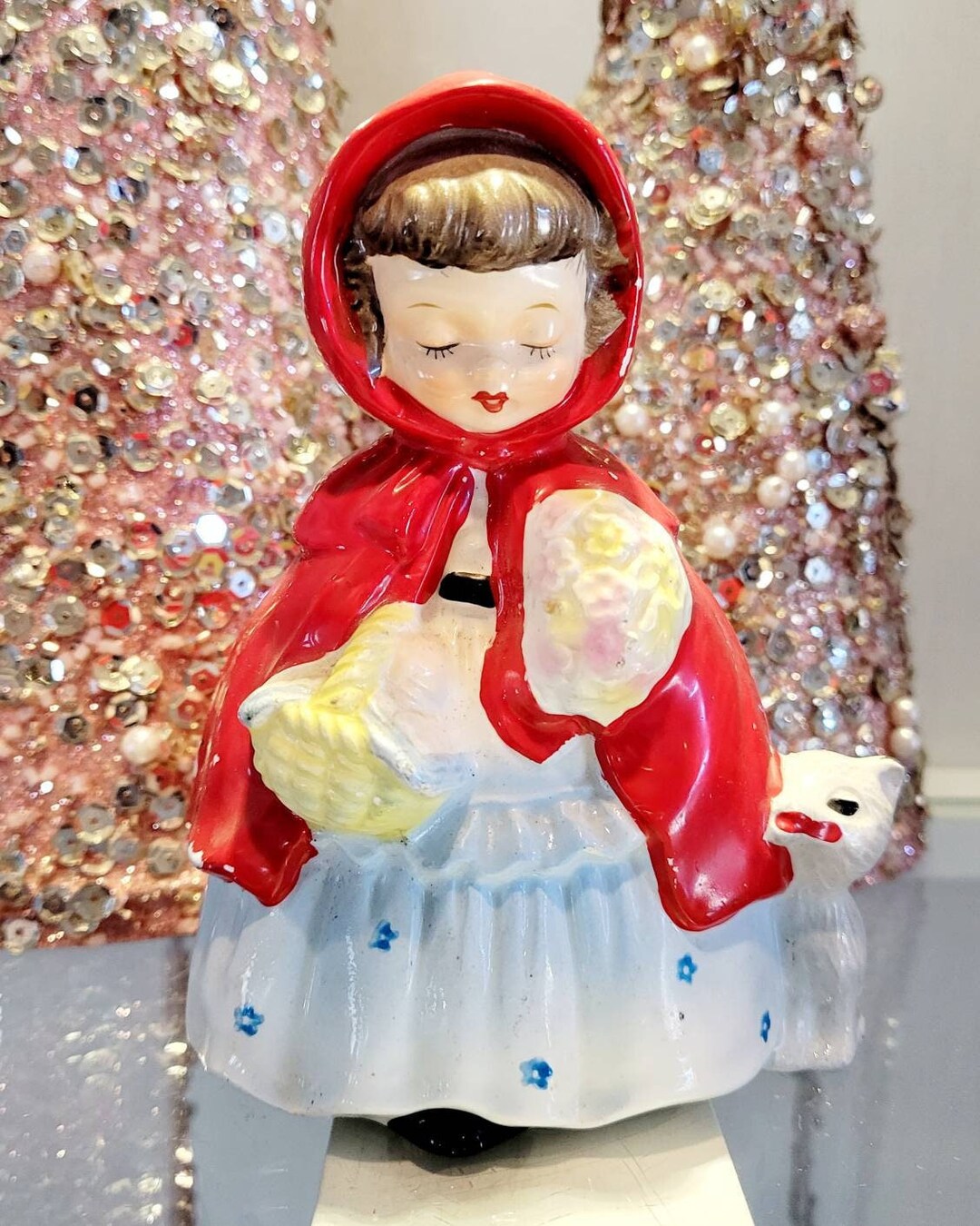 Napco Red Riding Hood Planter, Napco Planter, Vintage Planter, Red ...